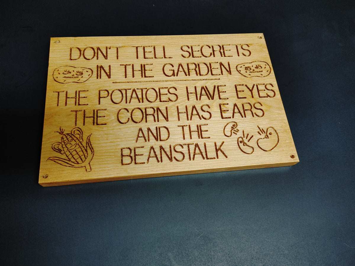 Secrets of the Garden Sign – Susie's Archery